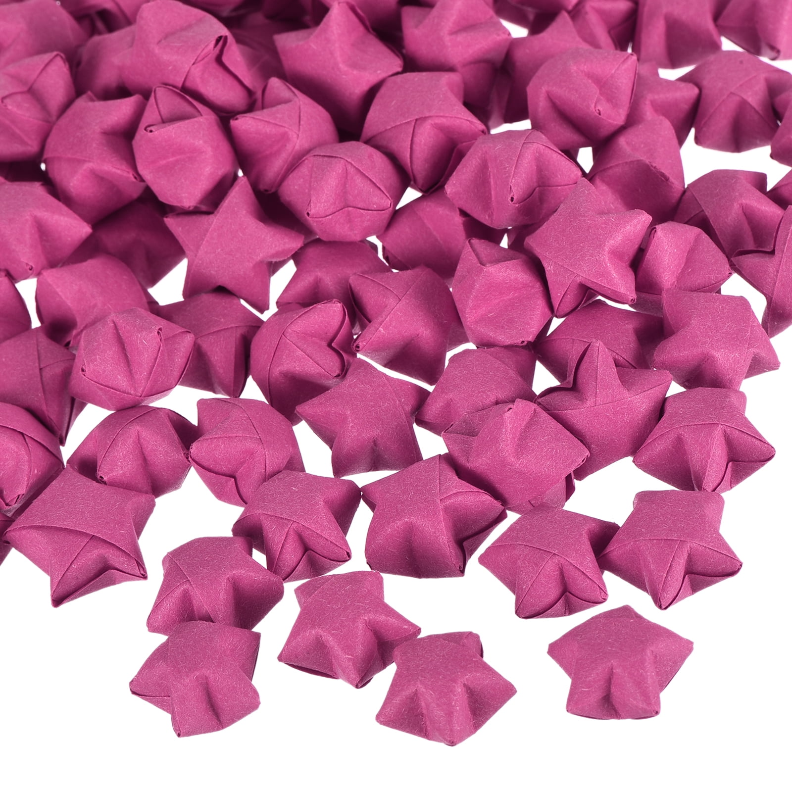 136pcs Pre-made Origami Lucky Stars Paper Wishing Star Rose Red for ...