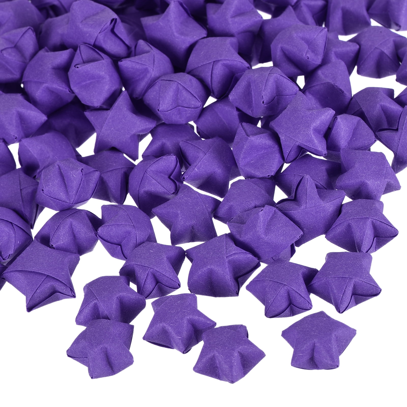 136pcs Pre-made Origami Lucky Stars Paper Wishing Star Violet Purple ...