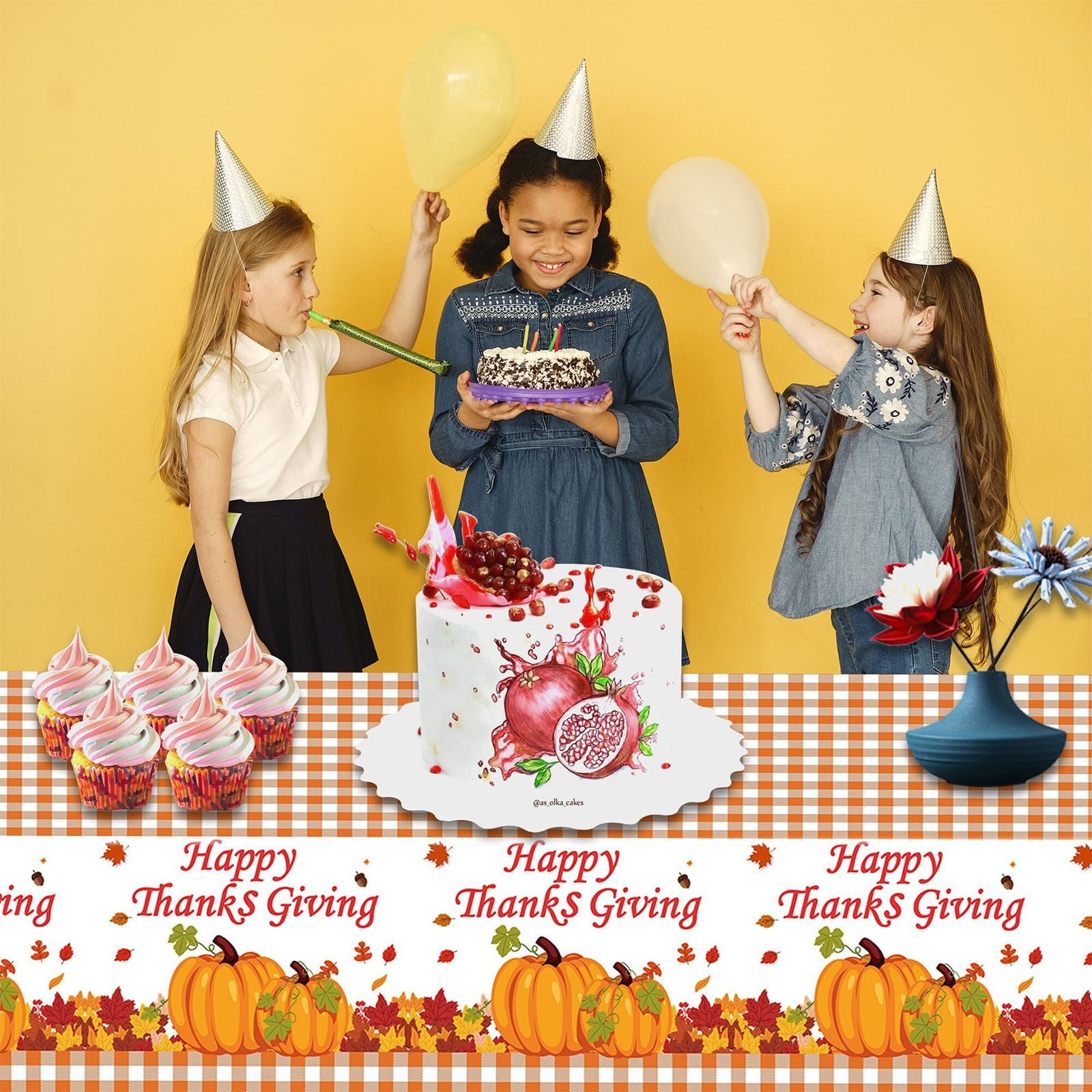 137*274CM Thanksgiving Tablecloth Plastic,Disposable Fall Table Cloths ...