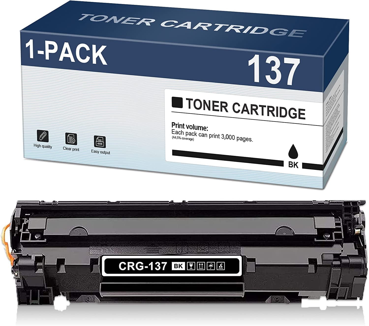 137 Black (9435B001) Toner Cartridge Replacement for imageCLASS MF212w ...