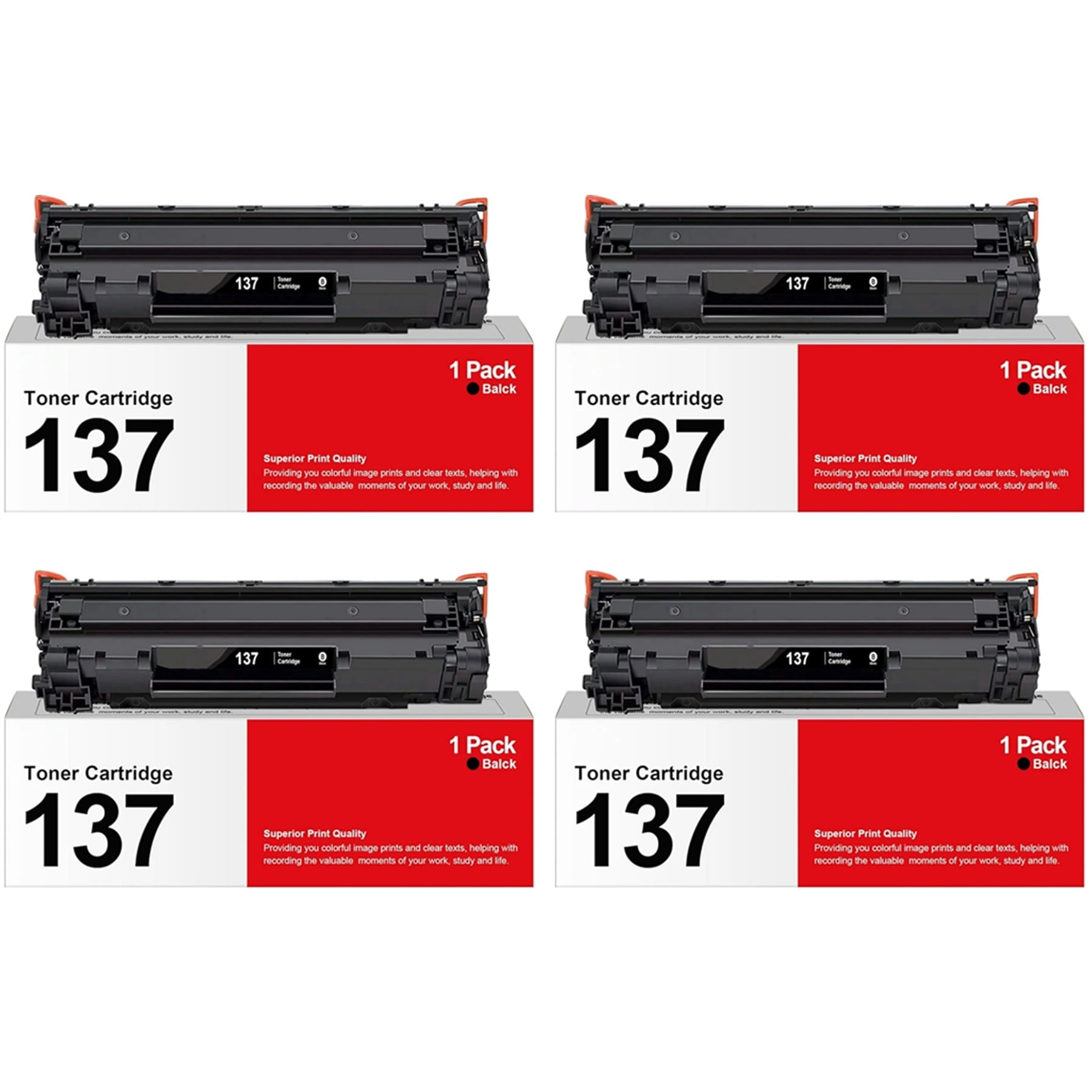 Toner Kingdom 137 CRG137 Toner Cartridge, Black, Compatible with Canon ...