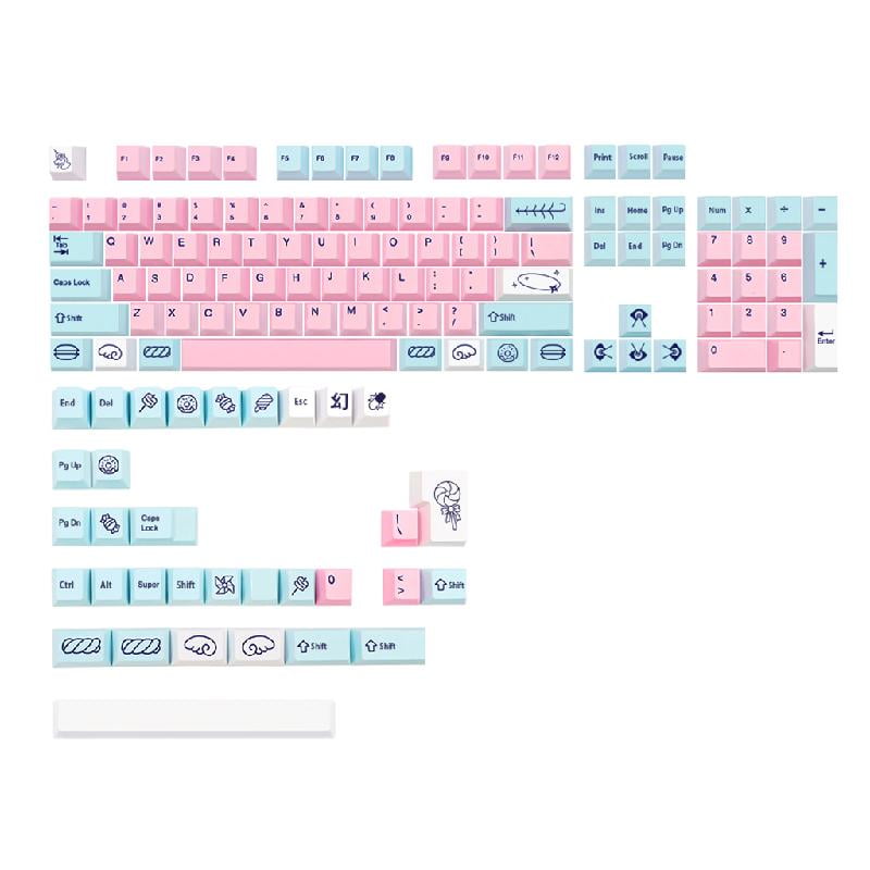 137 Keys Acid House Dye Sub Keycap Thick PBT Keyset Philippines | Ubuy