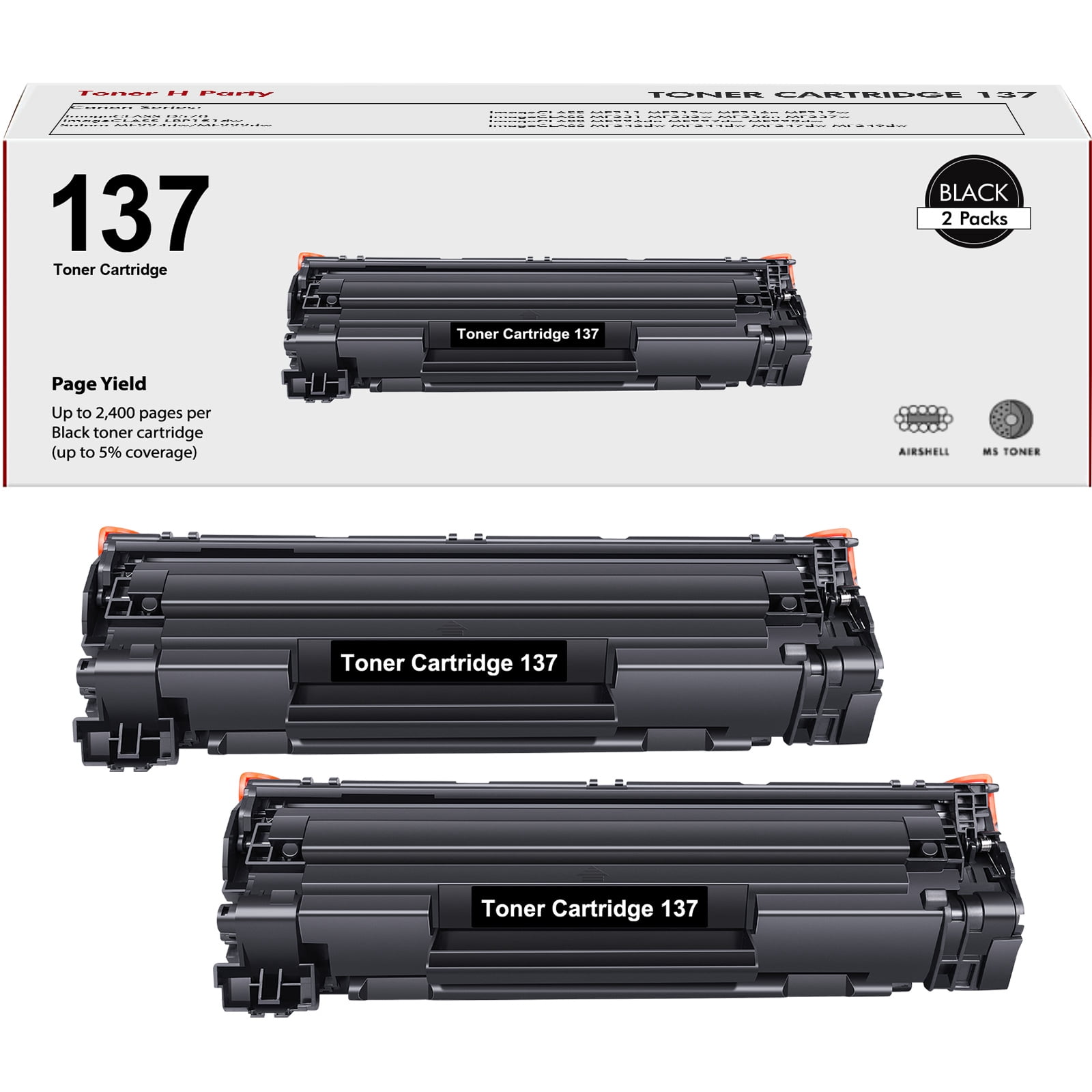137 Toner Cartridge Compatible for Canon 137 CRG-137 imageCLASS MF232w ...
