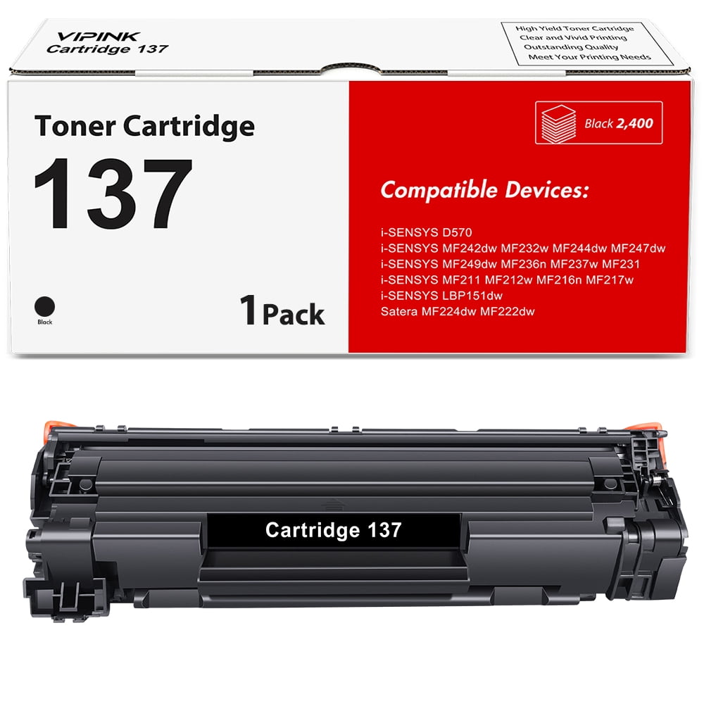 Canon 137 Compatible Toner Cartridge, Black Ink for MF212w/MF216n ...