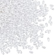 100pcs Carribean Blue Mix Pearlized Glass Pearl Beads Mixed Color 8mm ...