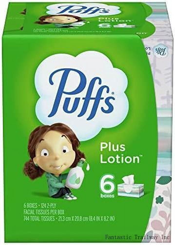 Bulk Boxed 137961 Plus Lotion 2-Ply Facial Tissue, 124 Sheets/Box, 6 ...