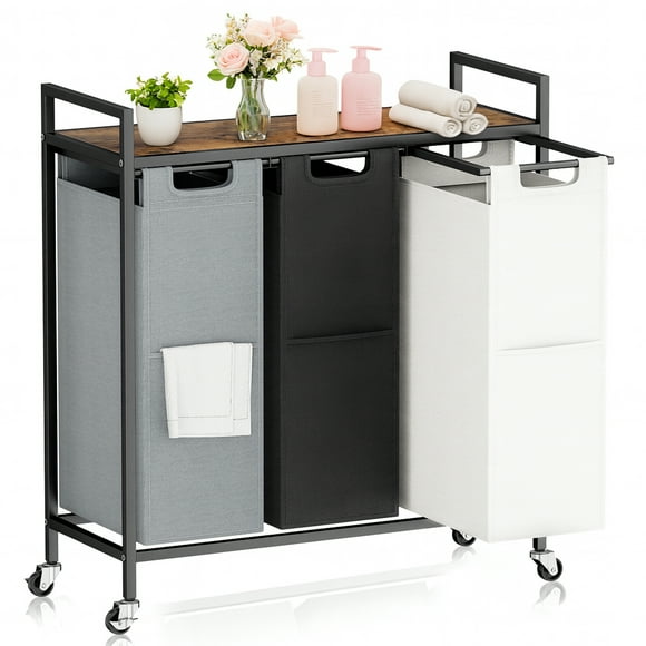 Laundry Hamper 3 Section