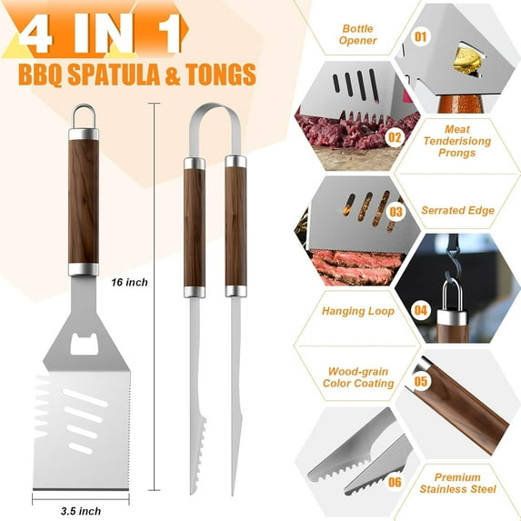 137PCS Griddle Accessories Kit for Blackstone– Stainless Steel Grill ...