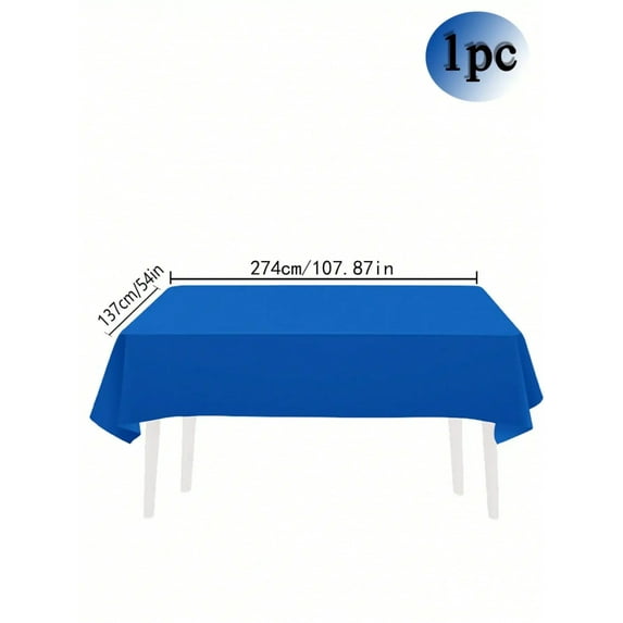 137x274cm Disposable Solid Color Tablecloth Birthday Party Wedding ...