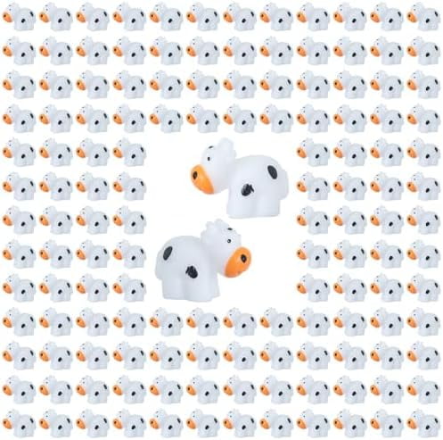 138 Pcs Mini Resin Cows Bulk Animals for Hiding Small Plastic Cows ...