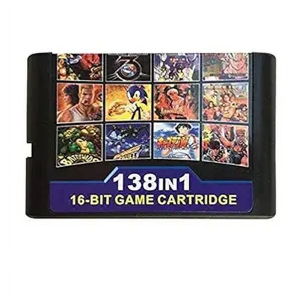 138-in-1 Classic Game Cartridge – Multi-Game Collection for 16-Bit ...