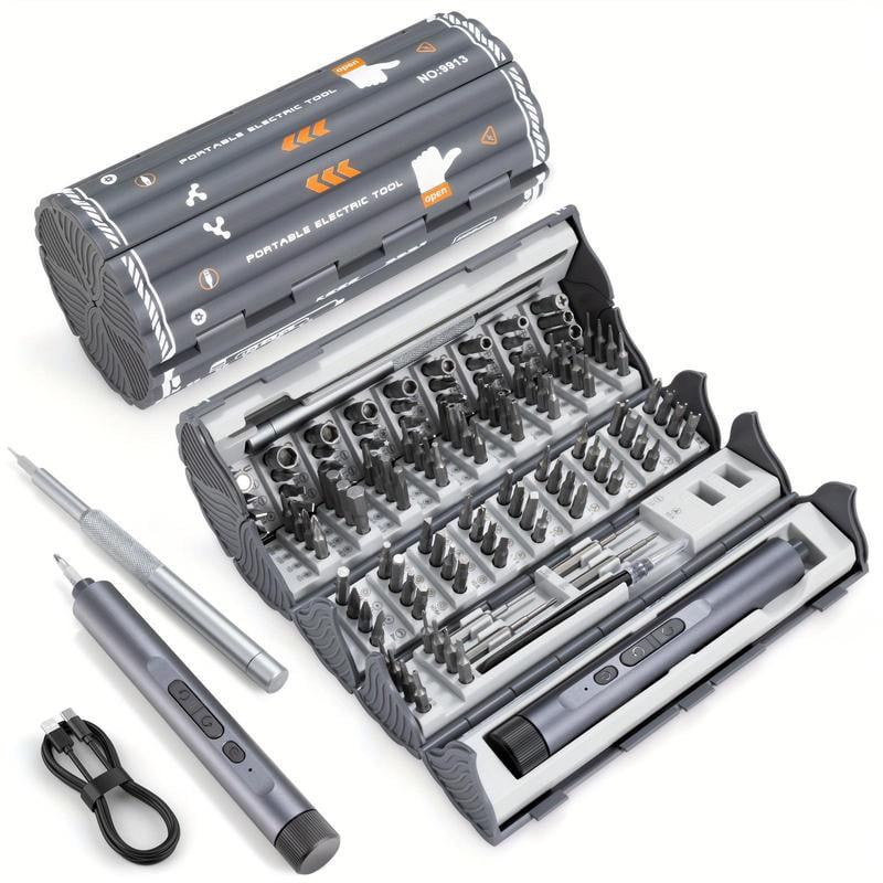 138-in-1 Precision Electric Screwdriver Set - High Torque with LED ...