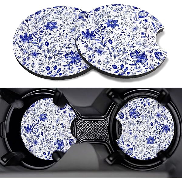 1384 Car Cup Coasters,2 Pack Car Coaster,2.75inch Anti Slip and ...