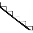 13905 5 Steps Steel Stair Stringers, Black - Walmart.com