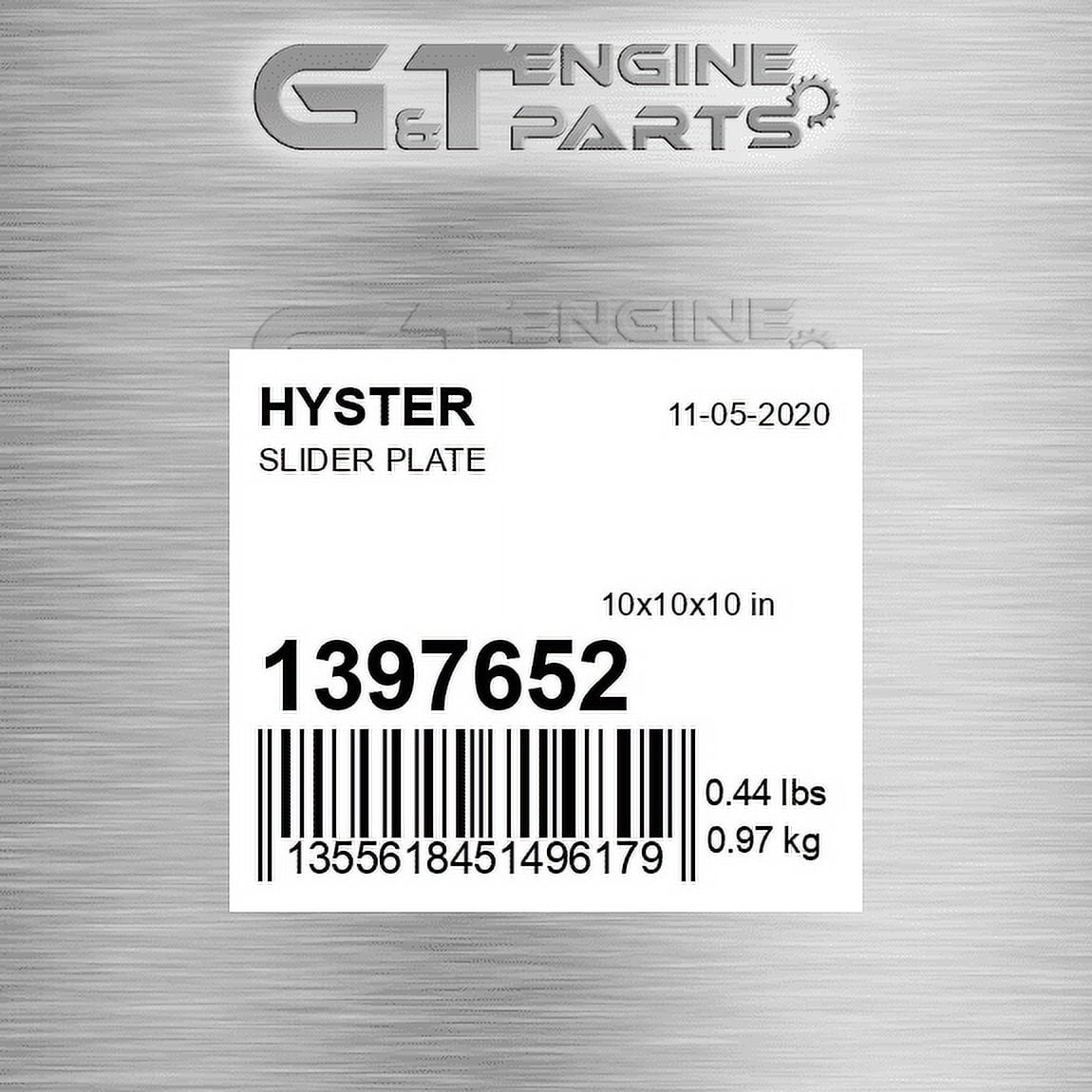1397652 SLIDER PLATE fits HYSTER (New OEM) - Walmart.com