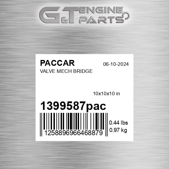 1399587PAC VALVE MECH BRIDGE fits Paccar (New OEM) - Walmart.com