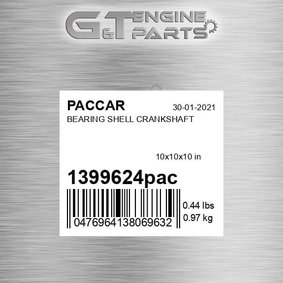 1399624PAC BEARING SHELL CRANKSHAFT fits Paccar (New OEM) - Walmart.com