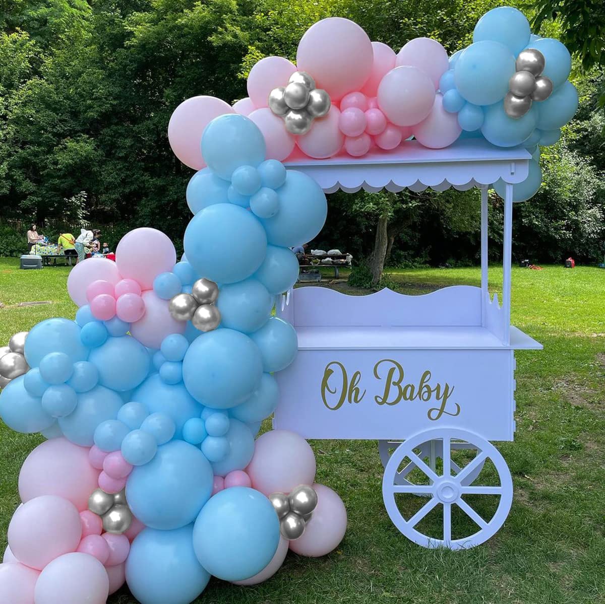 139pcs Gender Reveal AJH3 Balloon GarlArch Kit with Blue Balloons ...