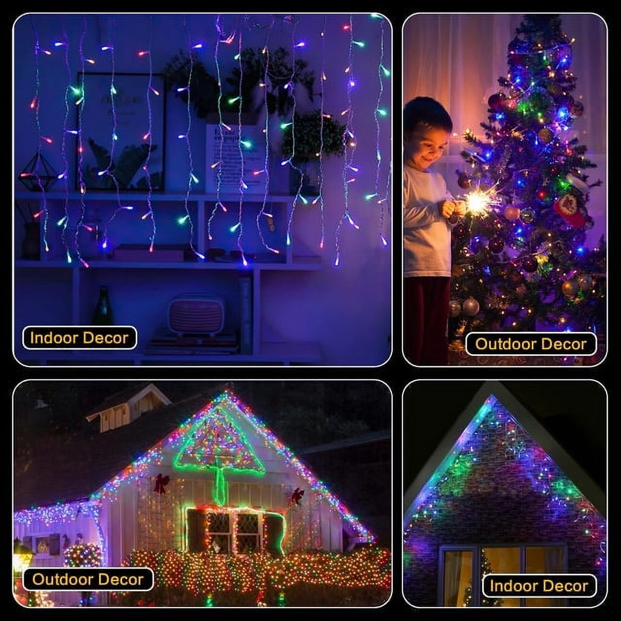 13FT Extendable 96LED String Lights, Waterproof Outdoor Fairy Lights ...