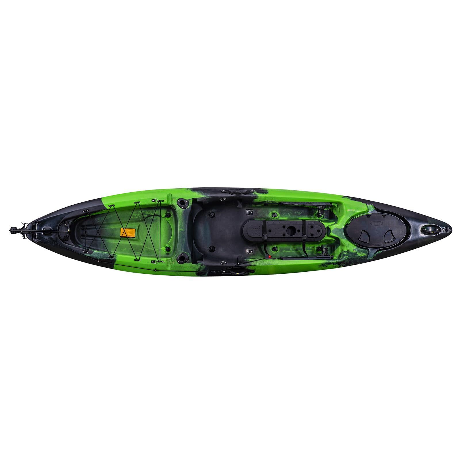 13FT Olive Green Sit-on-Top Fishing Kayak with Paddle & Comfortable ...