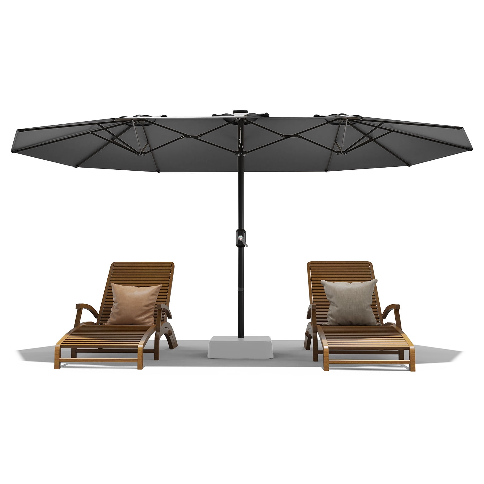 13FT Umbrella Outdoor Patio,Double-Sided Rectangle Umbrella Oversized ...