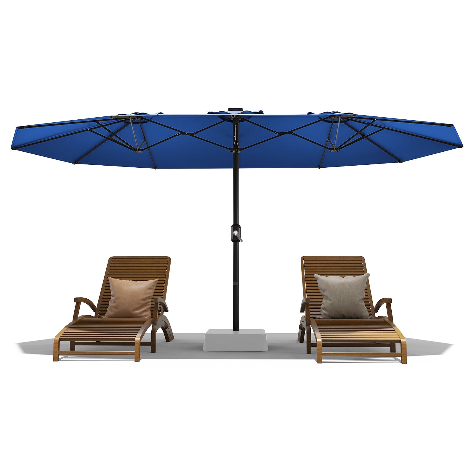 13FT Umbrella Outdoor Patio,Double-Sided Rectangle Umbrella Oversized ...