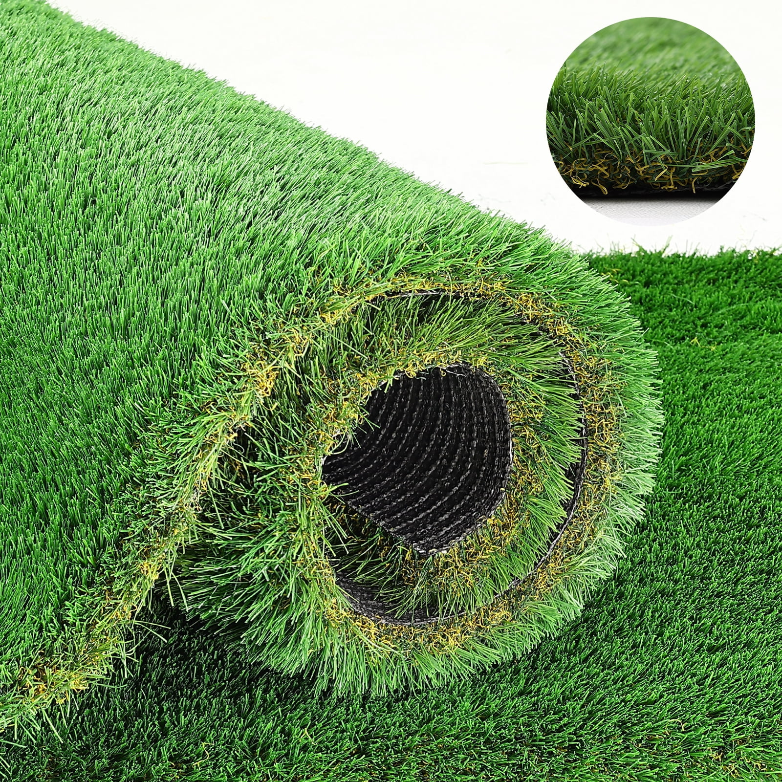 13FT x 42FT Outdoor Artificial Grass Runner Rug, Thick Realistic Fake ...