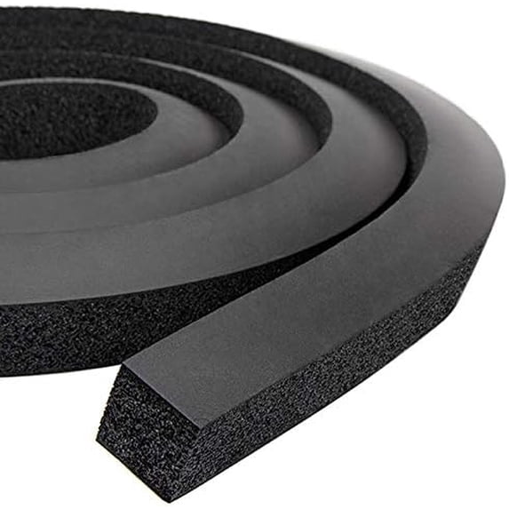 13Ft NBR+PVC Air Conditioner Foam Seal Insulating Strip 2 Roll 1 x 1 ...