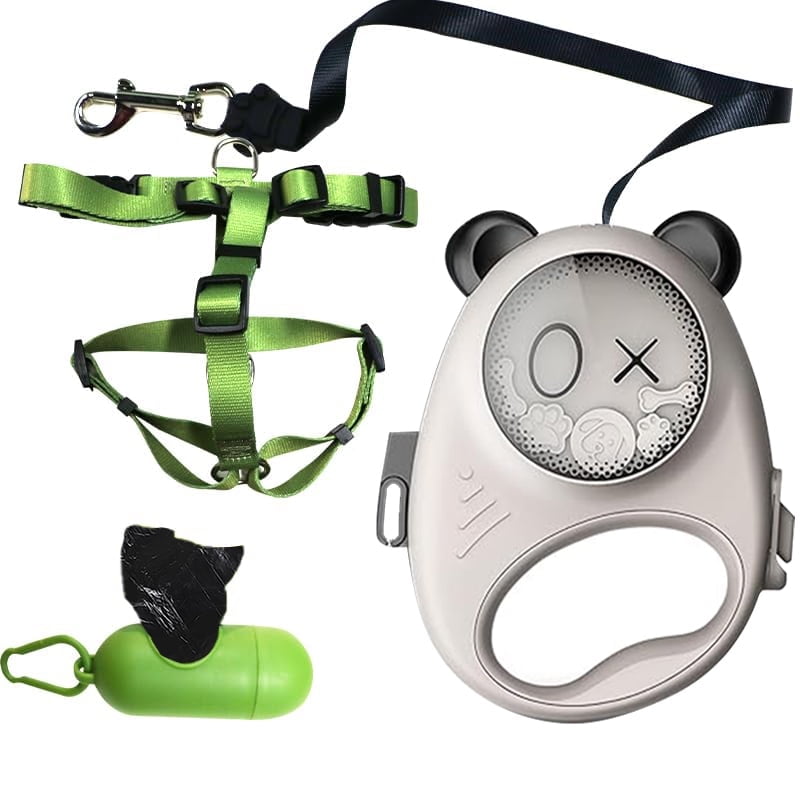 13Ft Retractable Dog Leash with Built-in Poop Bag Holder, Leash for ...