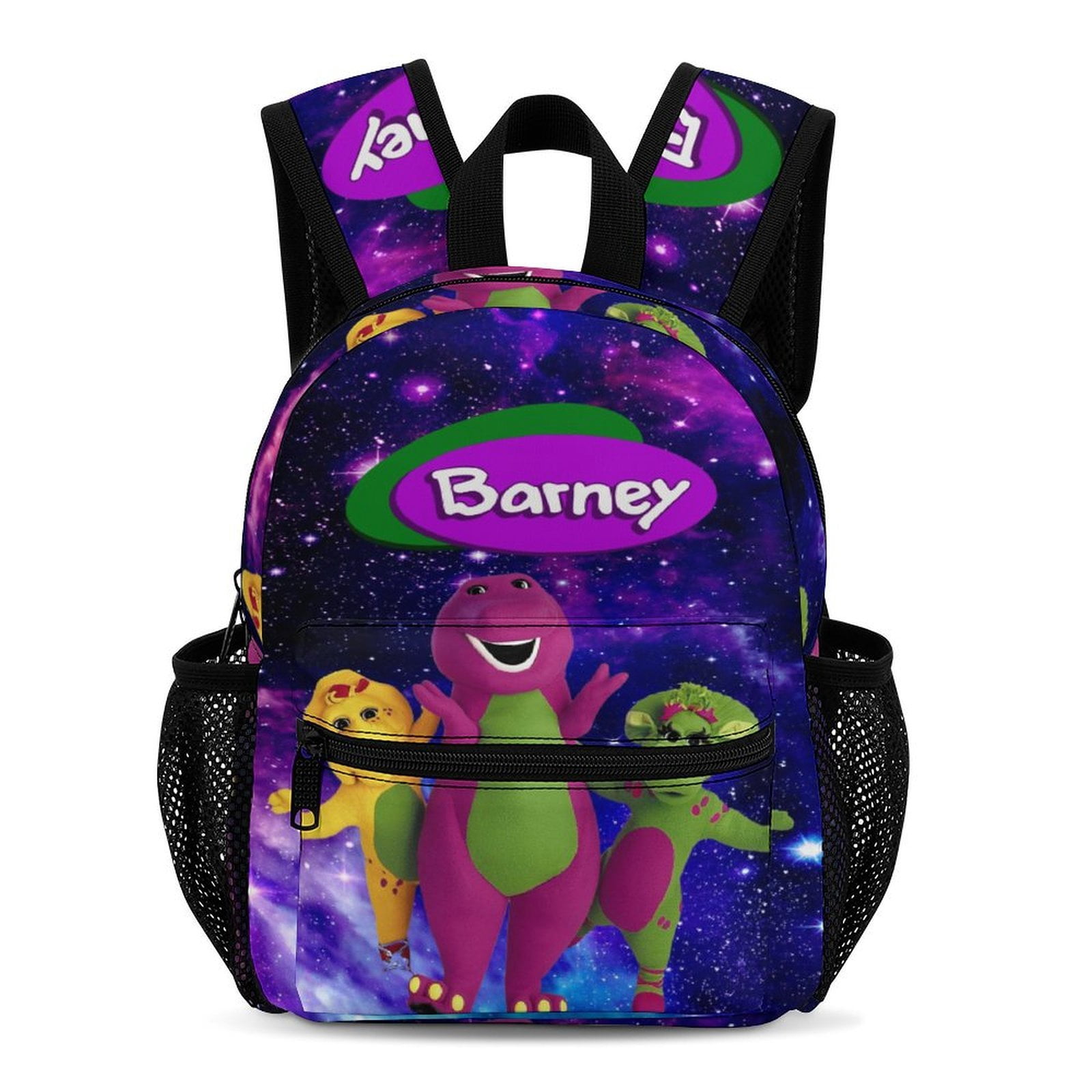 13In Barney Dinosaur Friends Backpack Front Pocket Knapsack Daypack ...