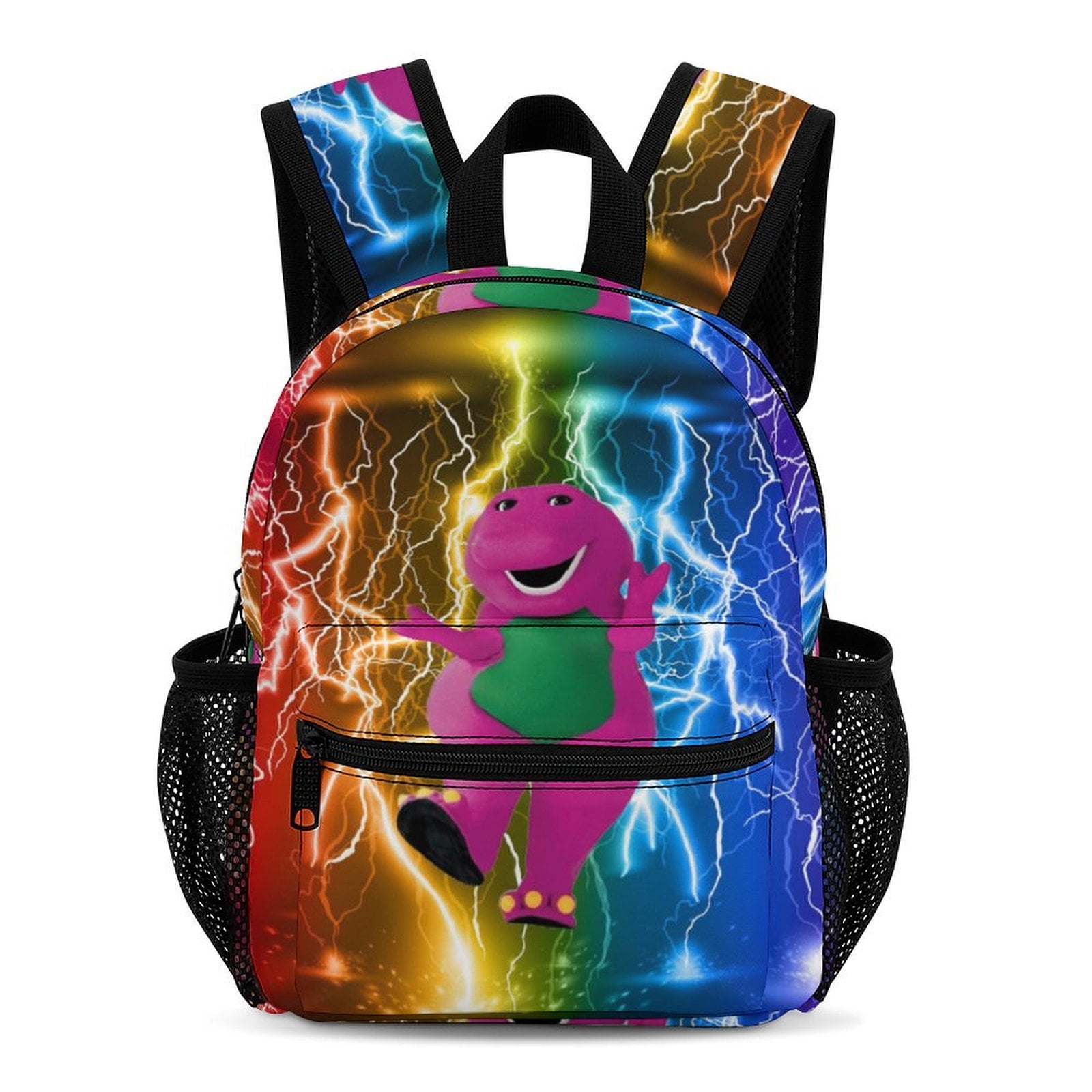 13In Barney Dinosaur Friends Backpack Front Pocket Knapsack Daypack ...