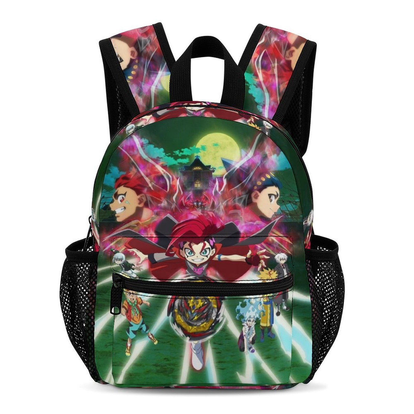 13In Beybl0de Anime Burs7 Backpack Front Pocket Small Knapsack Cartoon ...