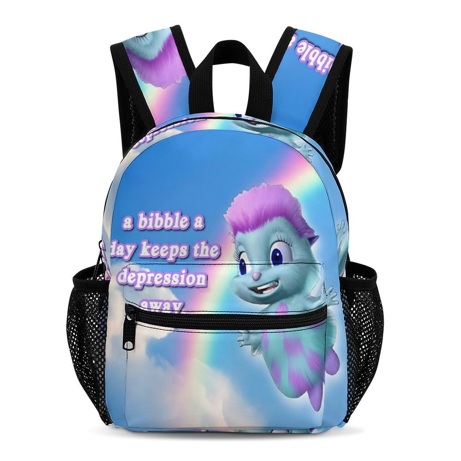 13In Bibb-,le0 Backpack Front Pocket Small Knapsack Cartoon Daypack ...