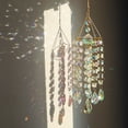 13In Crystal Suncatcher Pendant Gold Metal Air Frame Hanging Prism for ...