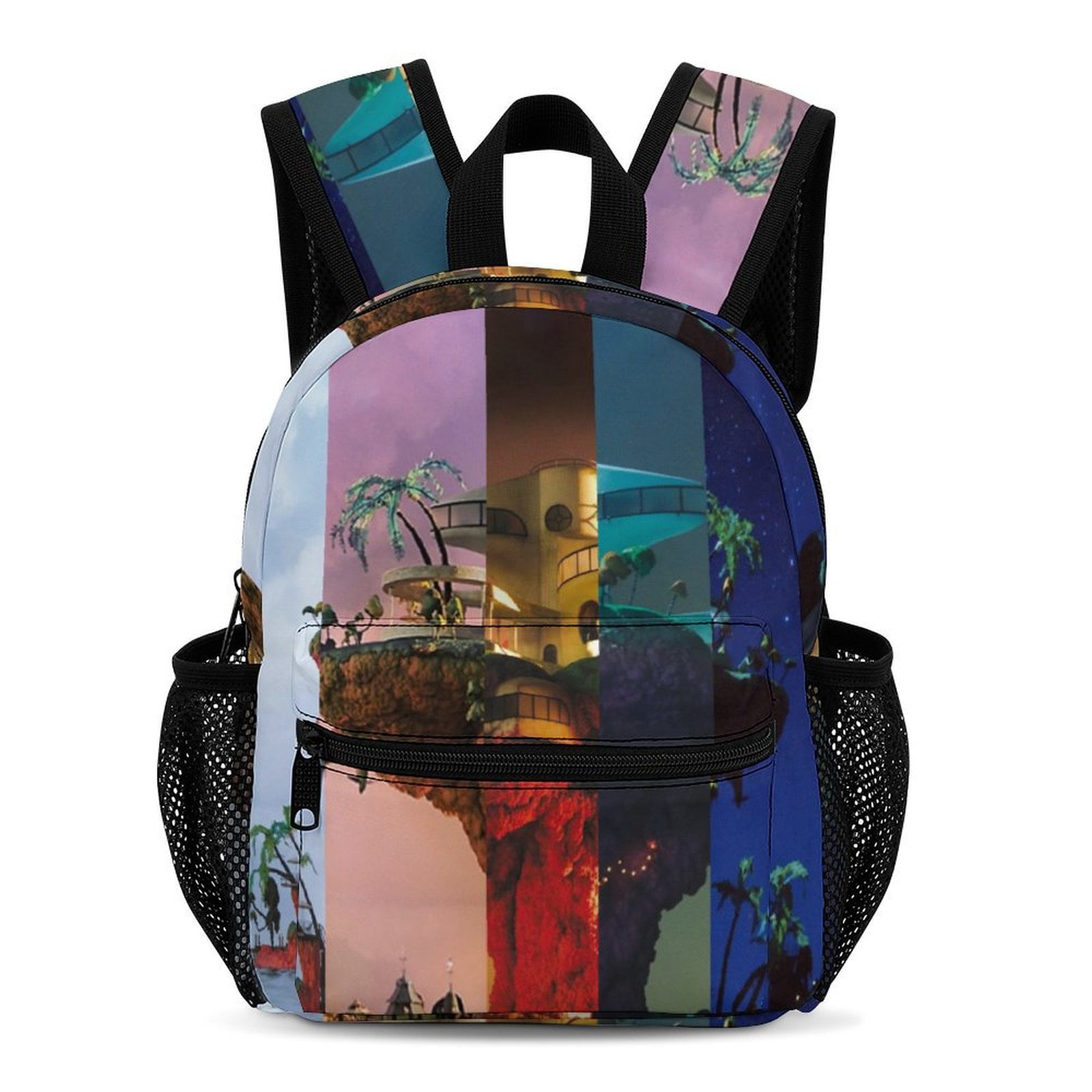 13In Gorill-,A2 Backpack Front Pocket Small Knapsack Cartoon Daypack ...