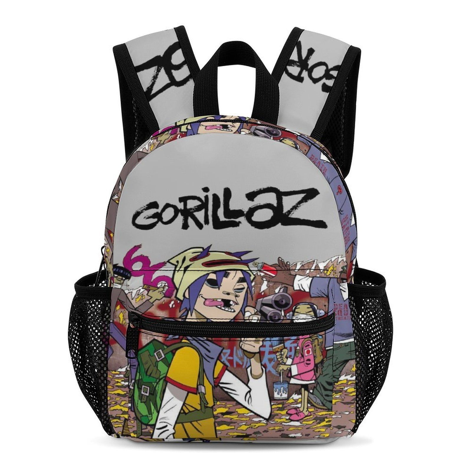 13In Gorill-,A2 Backpack Front Pocket Small Knapsack Cartoon Daypack ...