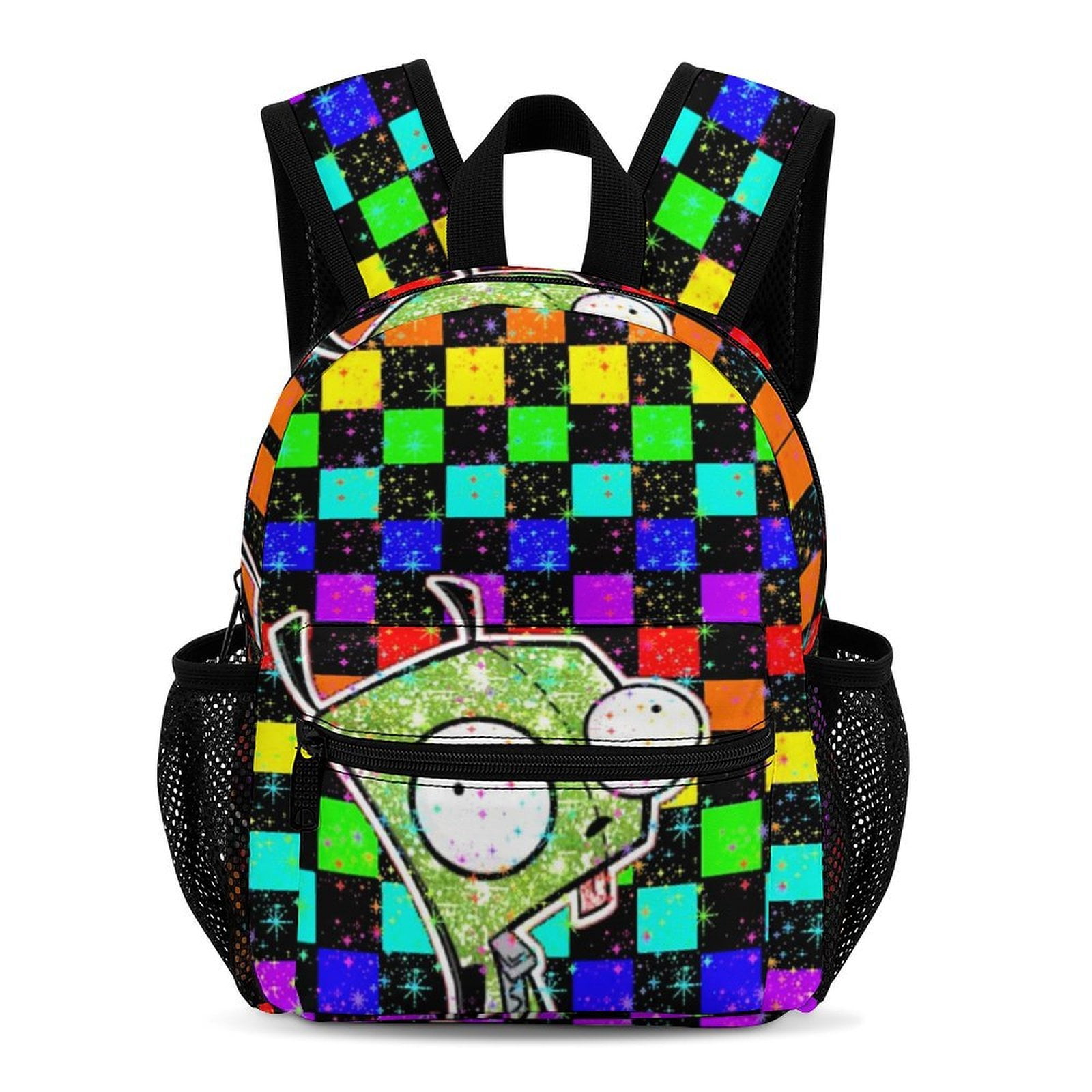 13In Inva-der Monster Z1m Gir Backpack Front Pocket Small Knapsack ...