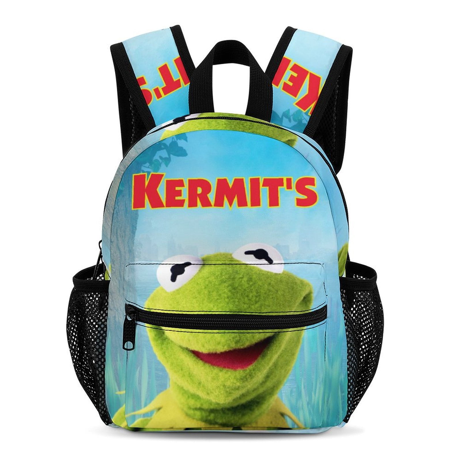 13In Kermi Cute Frog Backpack Front Pocket Mini Knapsack Cartoon ...