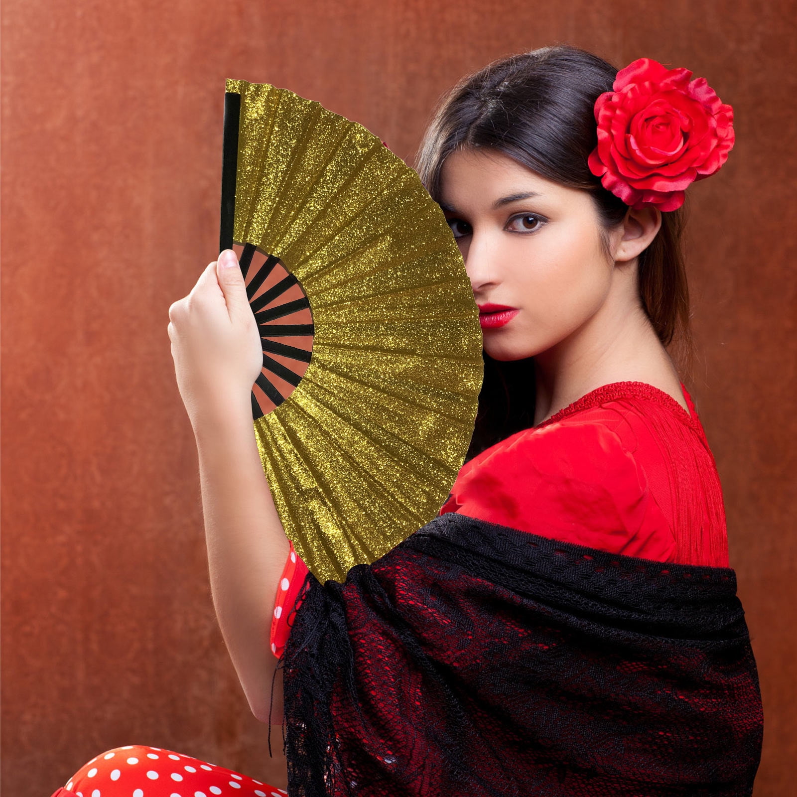 13In Kung Fun Fan, Group Fan Magnetic Suction Folding Fan, Glitter Fan ...