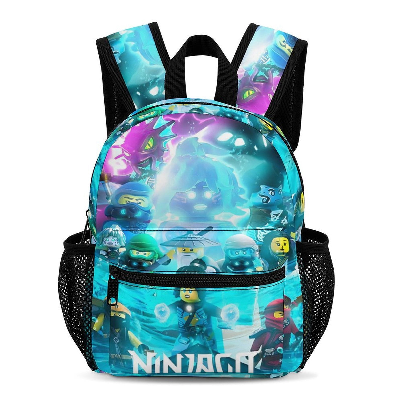 13In Ninj-,AG0 Backpack Front Pocket Small Knapsack Cartoon Daypack ...