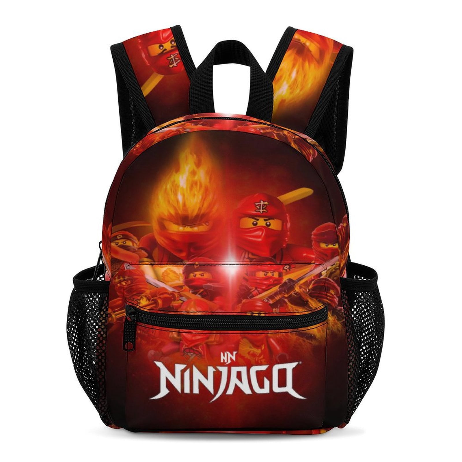 13In Ninj-,AG0 Backpack Front Pocket Small Knapsack Cartoon Daypack ...