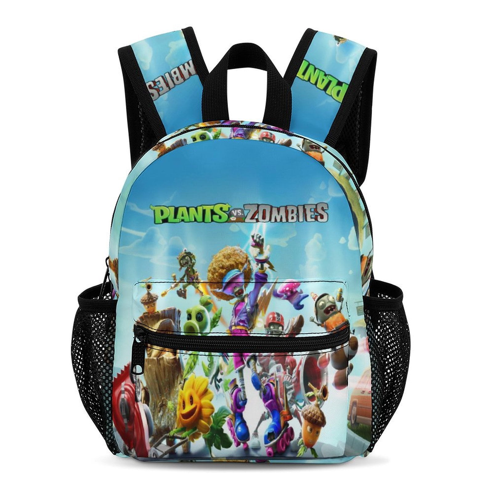 13In Plan-t Figh-t Zombi-e Backpack Front Pocket Mini Knapsack Cartoon ...
