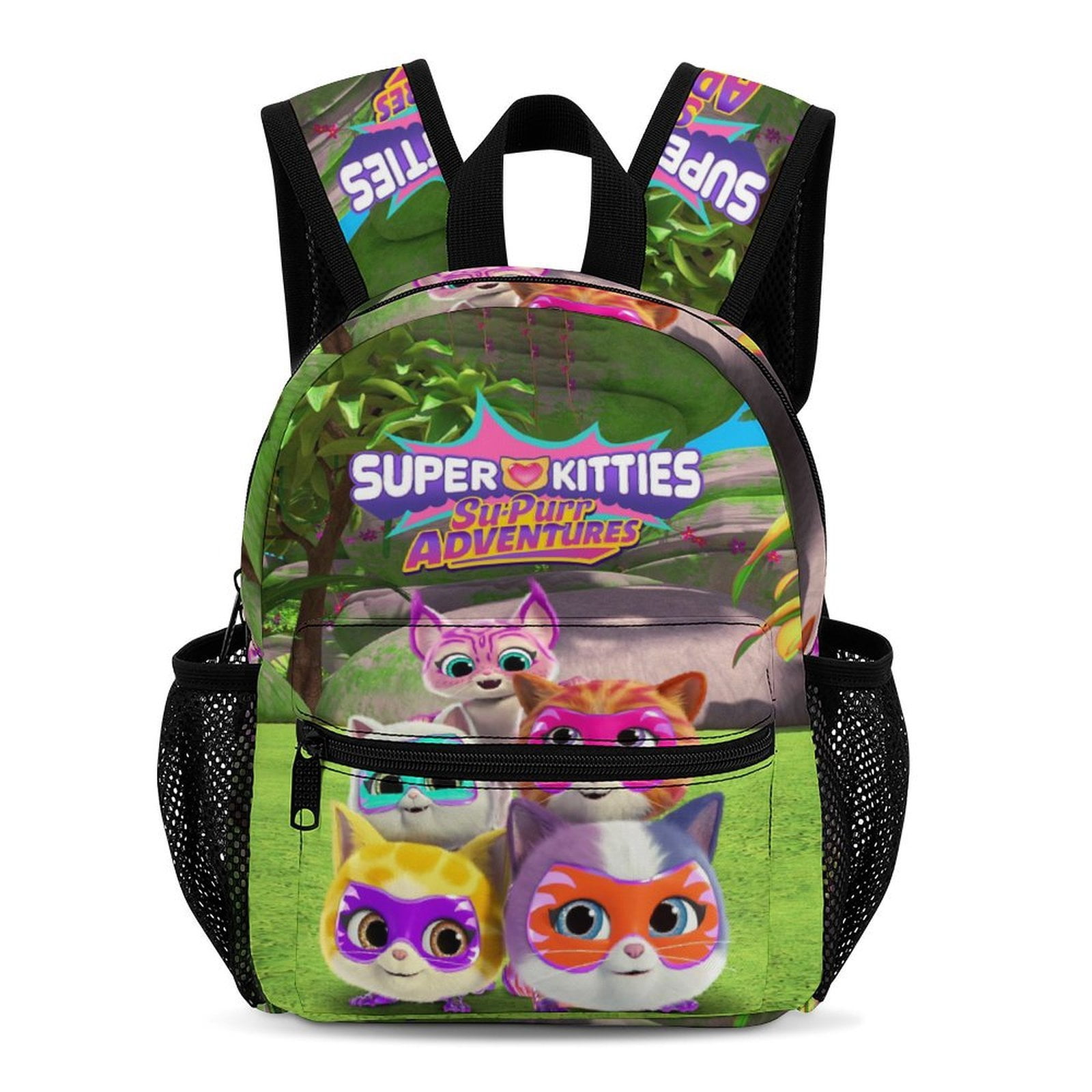 13In Super Anime Kitty Backpack Front Pocket Small Knapsack Cartoon ...