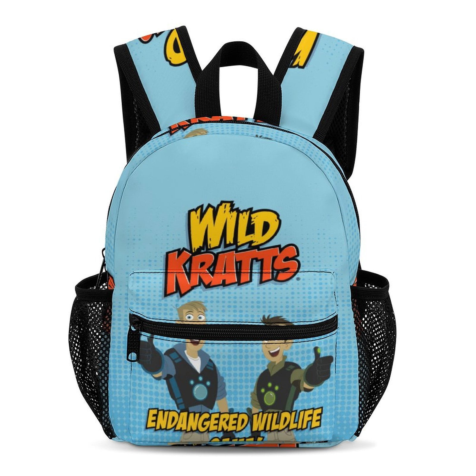 13In Wild Animal Kra-,tt2 Backpack Front Pocket Small Knapsack Cartoon ...