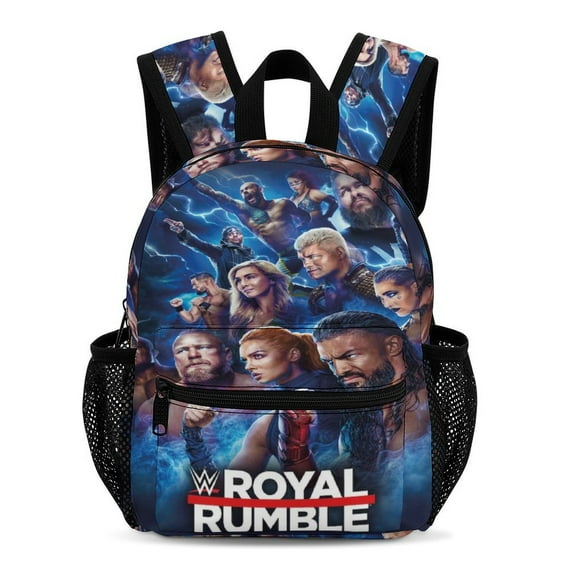 13In Wres-Tler-W,W-E Backpack Front Pocket Small Knapsack Cartoon ...