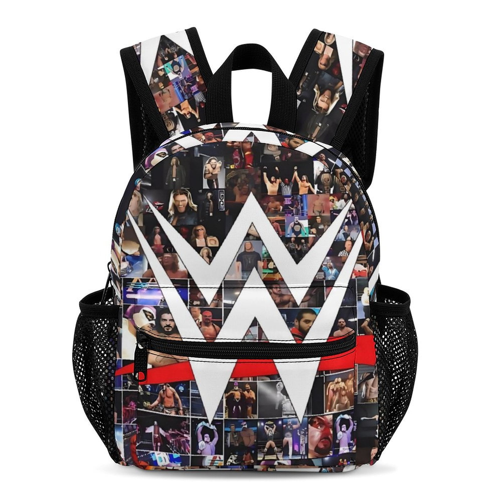 13In Wres-Tler-W,W-E Backpack Front Pocket Small Knapsack Cartoon ...