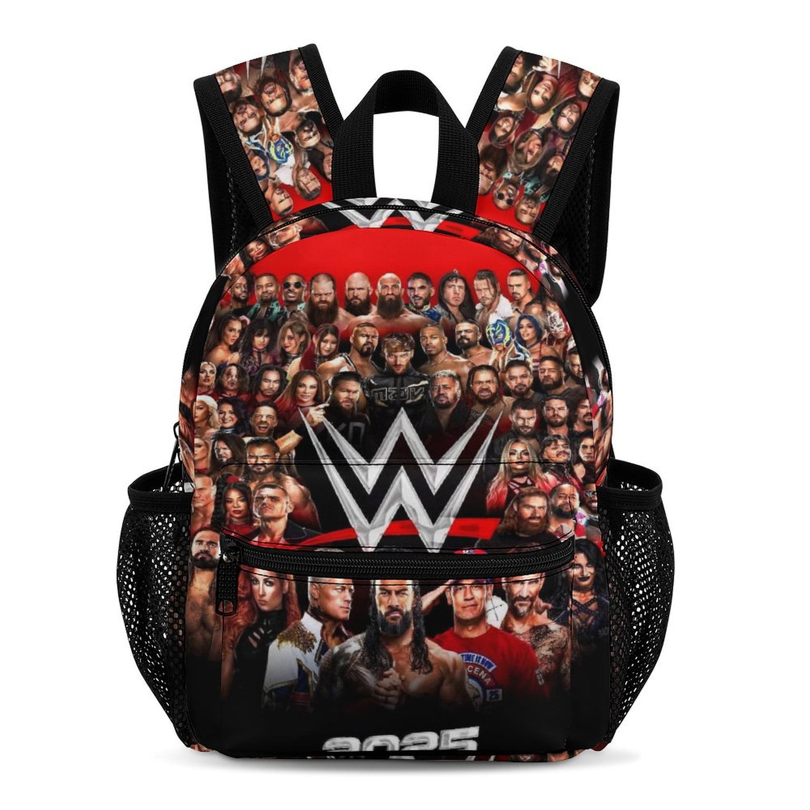 13In Wres-Tler-W,W-E Backpack Front Pocket Small Knapsack Cartoon ...