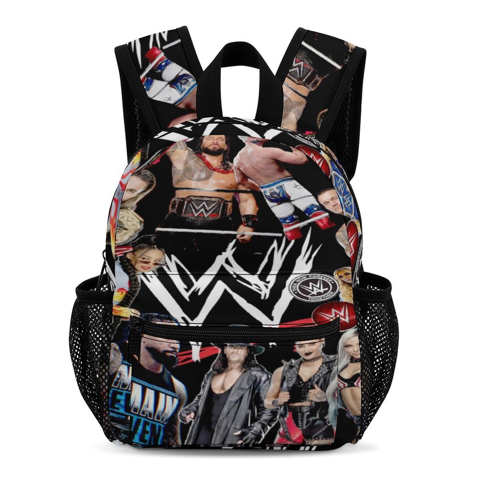 13In Wres-Tler-W,W-E Backpack Front Pocket Small Knapsack Cartoon ...