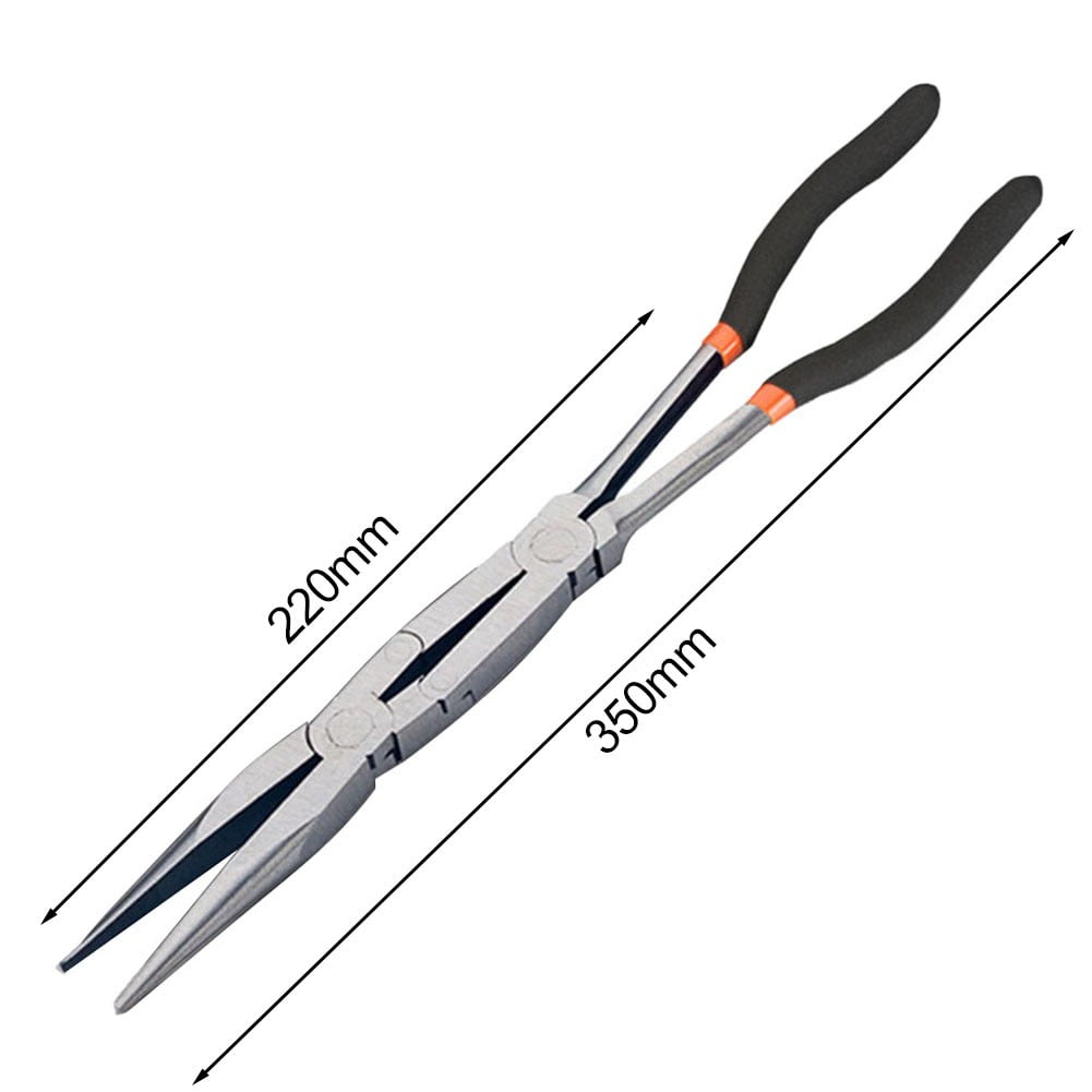 13Inch Extra Double Long Nose Pliers Cable Puller Needle Nose Pliers 45 ...