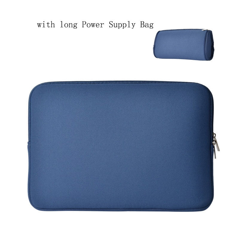 13Inch Laptop Sleeve Bag + Long Power Supply Bag Set ,Zipper Cover ...
